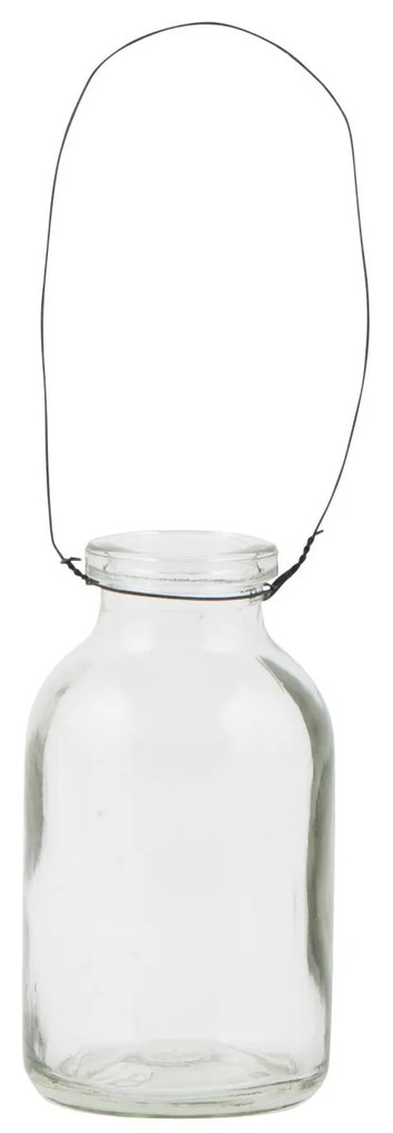 Ib Laursen Mini lahvička 5 cm, čirá barva, sklo