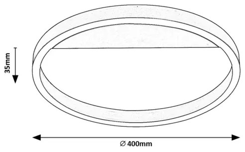 Rabalux 71309 - LED Stropní svítidlo THRIC LED/20W/230V zlatá