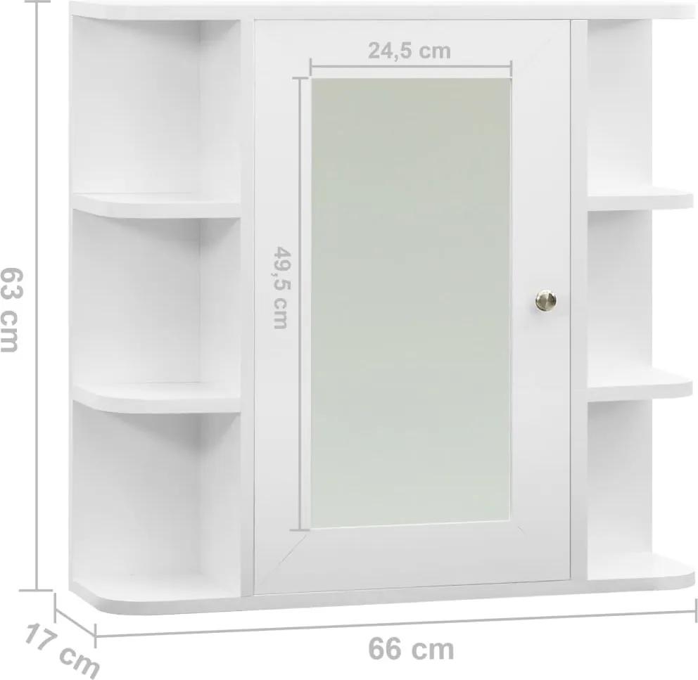 vidaXL Koupelnová zrcadlová skříňka 66 x 17 x 63 cm MDF [323602] Barva: dub