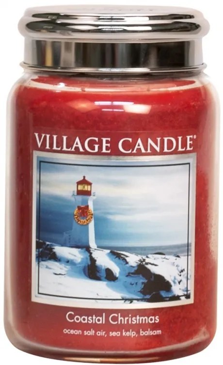 Village Candle Vonná svíčka ve skle, Vánoce v Přístavu - Coastal Christmas, 26oz