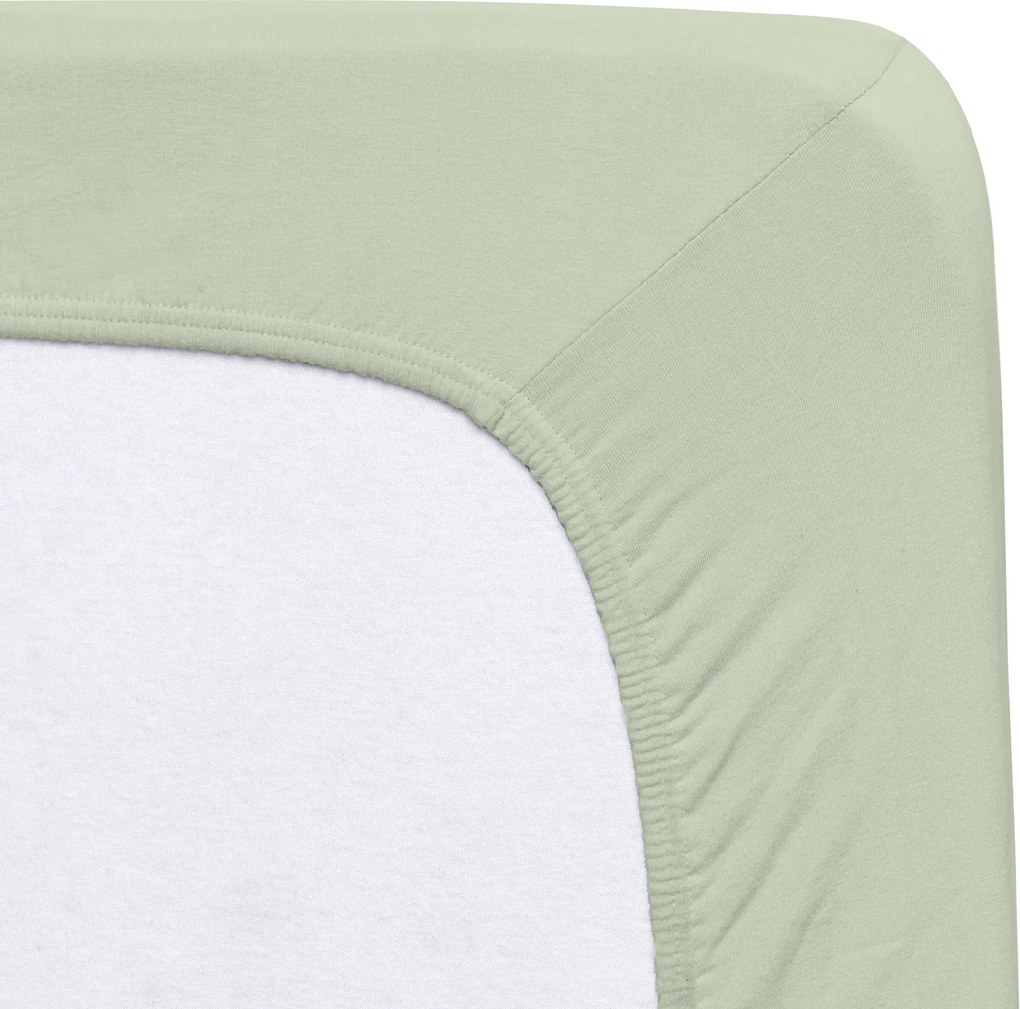 Florella Prostěradlo Avance Jersey Elastan Pastel Grün, 90-100x200-220 cm
