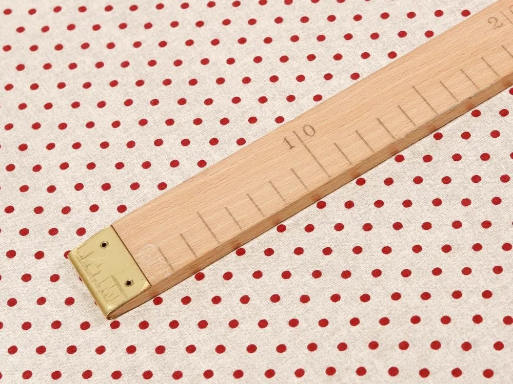 Biante Bavlněné prostírání na stůl Sandra SA-025 Červené puntíky 35x45 cm