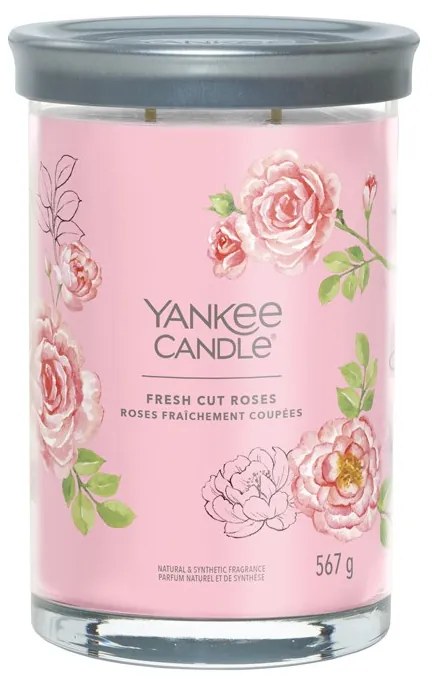 Yankee Candle Tumbler velký Fresh Cut Roses, 567g