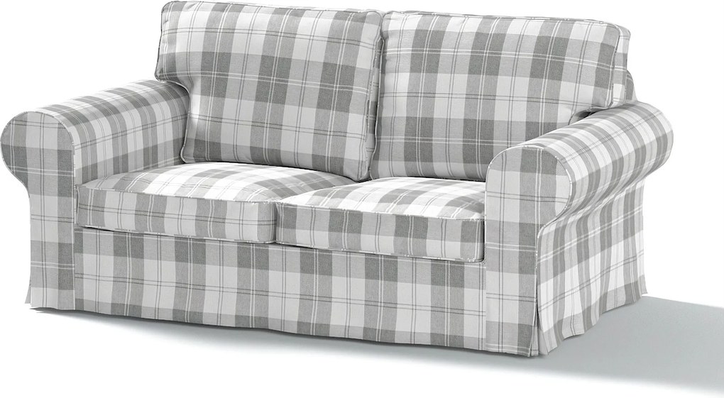 Potah na pohovku IKEA Ektorp 2-místná rozkládací NOVÝ MODEL 2012 barva šedá látka pletený vzor, vzorované
