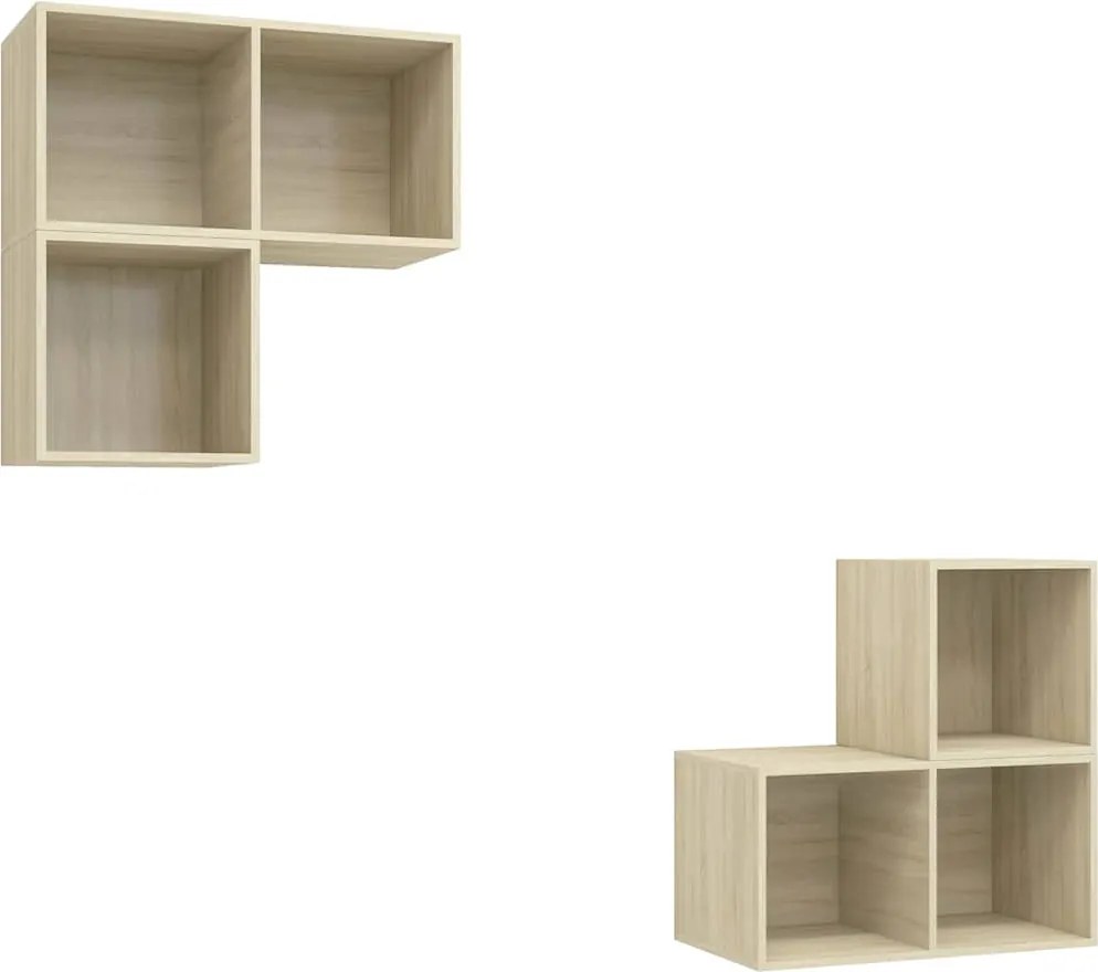 4dílný set TV skříněk dub sonoma kompozitní dřevo 3079766