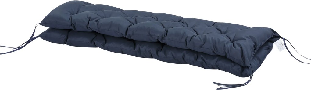 Outsunny polštář na 3místnou lavici 150x98x8 cm, polštář na lavici s popruhy, polštář na sedák, polštář na venkovní/venkovní židle, polštář na sedák,…