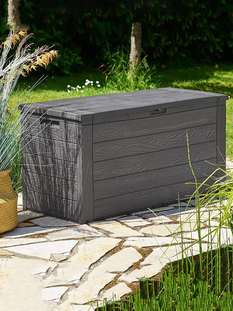 Zahradní úložný box Hill 280 L antracitový