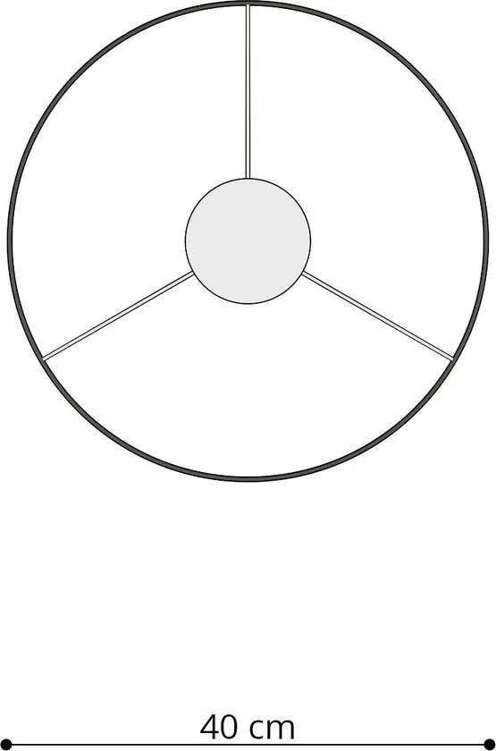 Bílý dětský lustr s plastovým stínidlem ø 40 cm Puss – Sollux