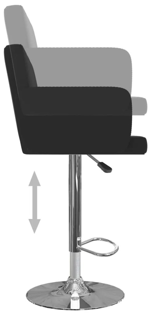 vidaXL Marketos Barové stoličky 2 ks černé umělá kůže