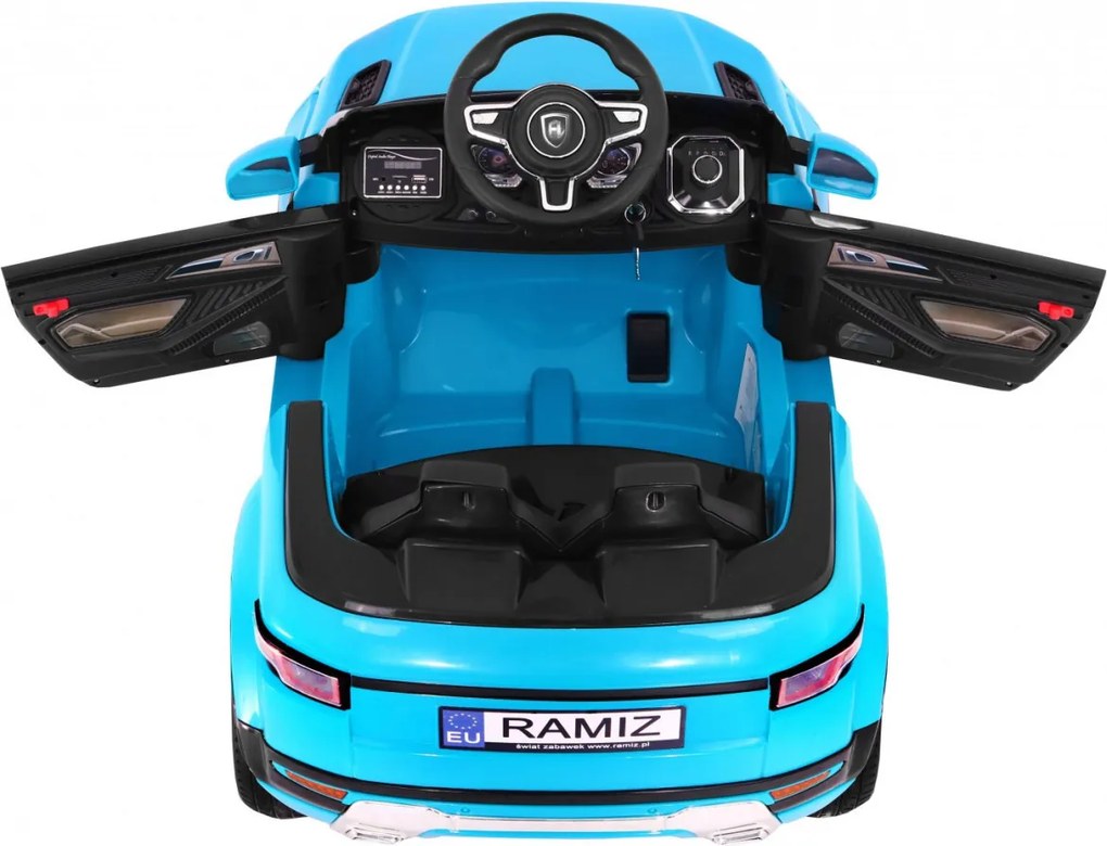 Ramiz Elektrické autíčko Rapid Racer pro děti - modré SUV + dálkové ovládání