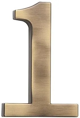 Domovní číslice COBRA - 5 cm (OFS - bronz česaný), 1, COBRA OFS (bronz česaný)