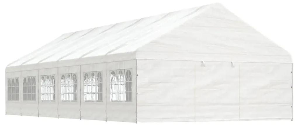 vidaXL Altán se střechou bílý 13,38 x 5,88 x 3,75 m polyethylen