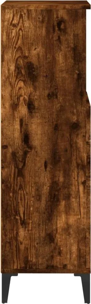 vidaXL Koupelnová skříňka 30x30x100 cm kompozitní dřevo [819817] Barva: kouřový dub