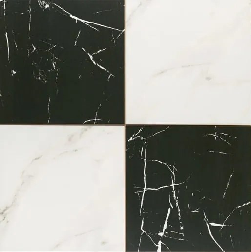 Dlažba Realonda Chess marquina 44x44 cm mat CHESSMA