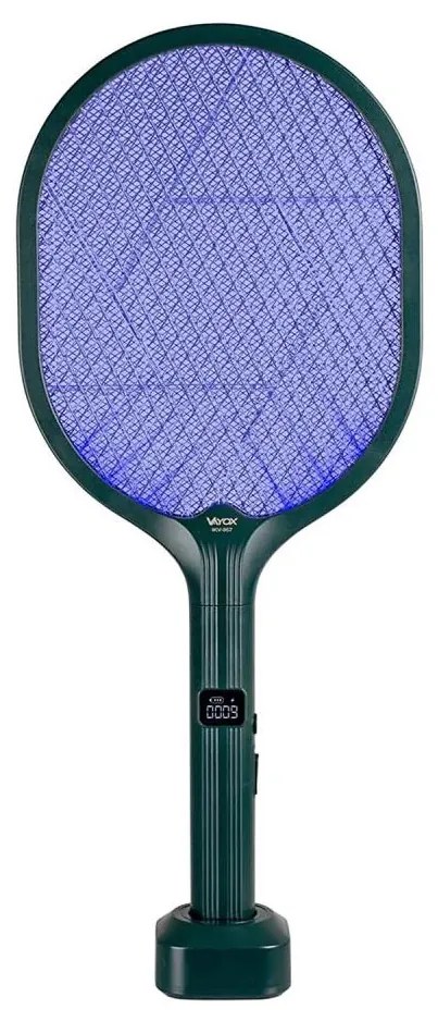 Vayox LED Elektrický lapač hmyzu 2v1 s LCD displejem 1200 mAh/5V zelená IKV-957