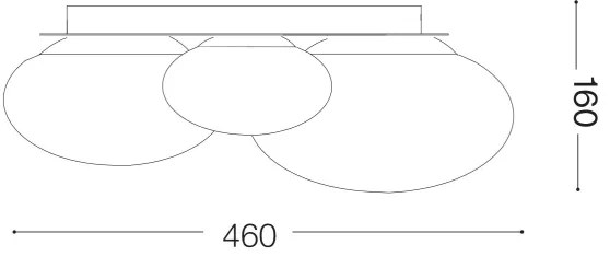 Ideal Lux - LED Stropní svítidlo NINFEA 3xGX53/9W/230V bílá