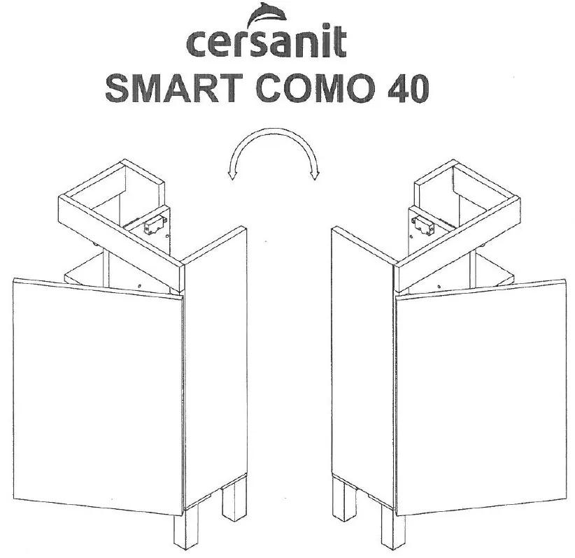 CERSANIT - SKŘÍŇKA POD UMYVADLO SMART COMO 40 GREY S568-023