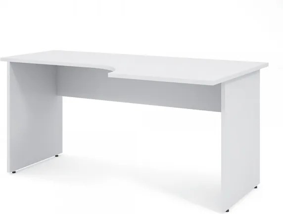 Ergonomický stůl Impress 160 x 90 cm, pravý bílá