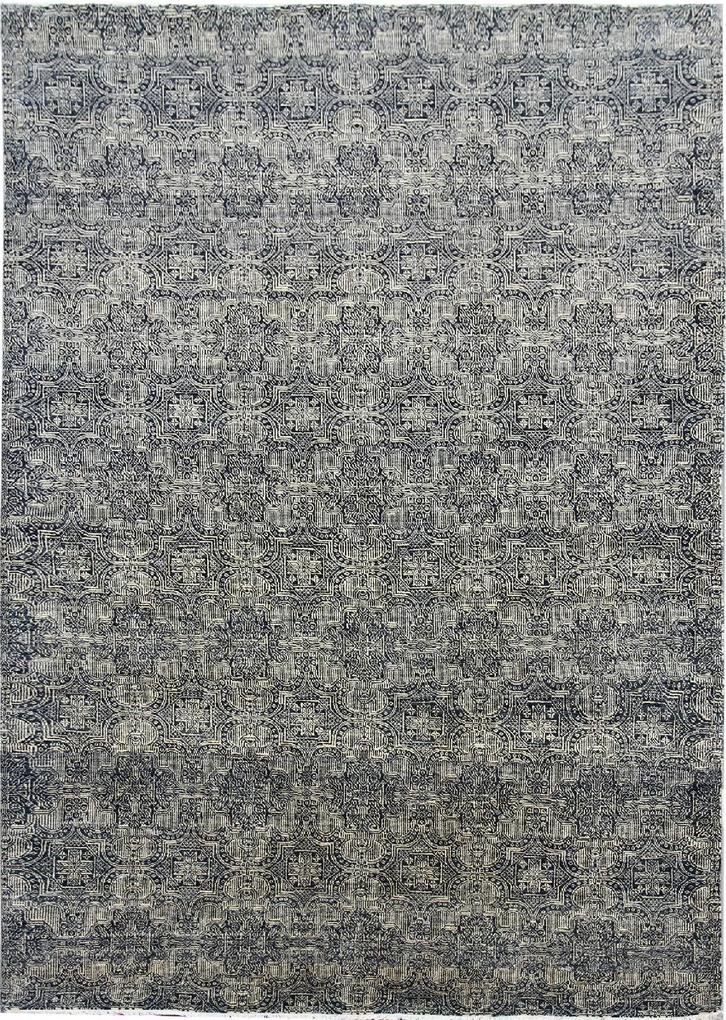 Diamond Carpets koberce Ručně vázaný kusový koberec Diamond DC-JK 1 SILVER/BLACK Rozměry koberců: 180x275