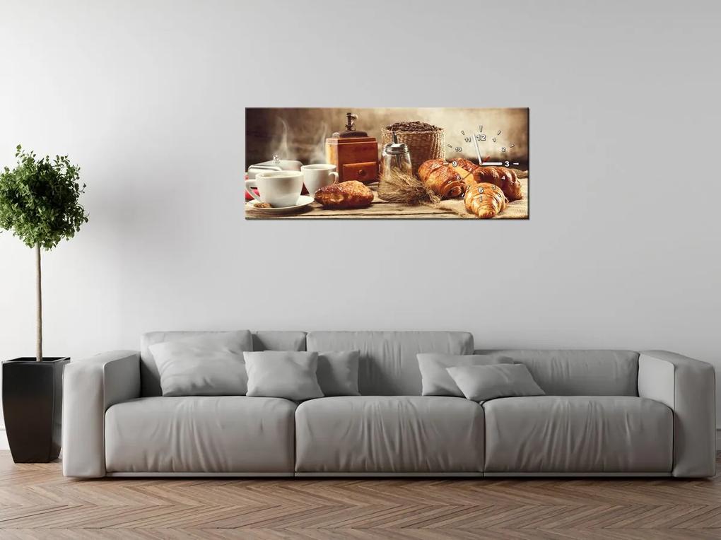 Gario Obraz s hodinami Chutná snídaně Rozměry: 30 x 30 cm
