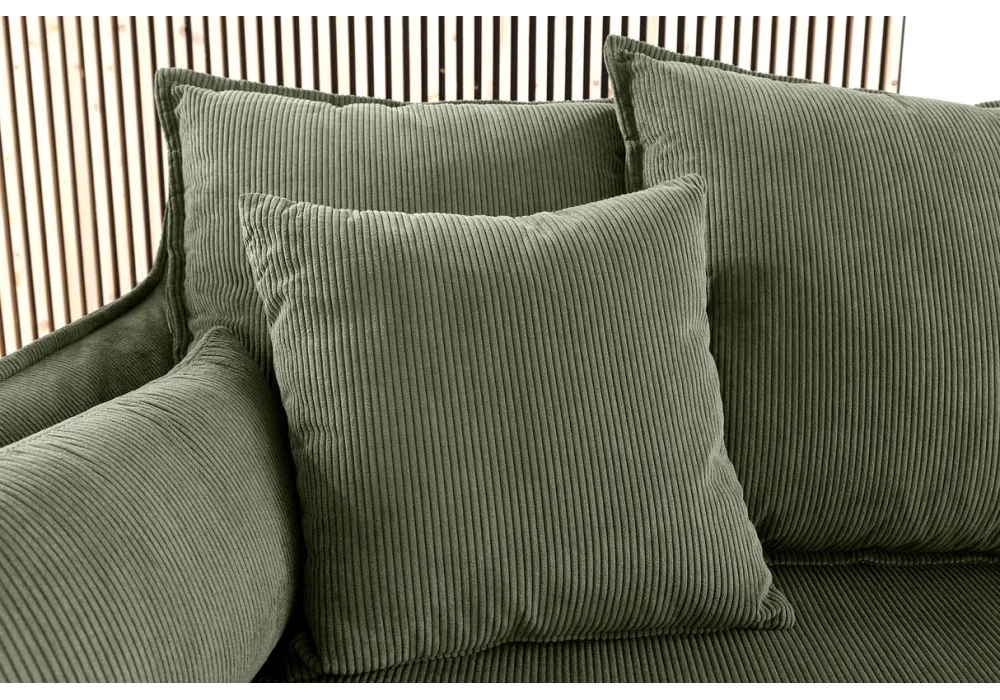 Massive home | Pohovka HEAVEN 200cm 3místná pružinová s odnímatelným potahem, zelená