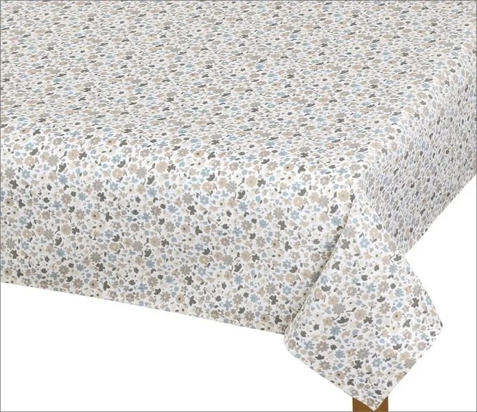 Bellatex Ubrus EMA Kvítek béžová, modrá rozměr 140x180 cm