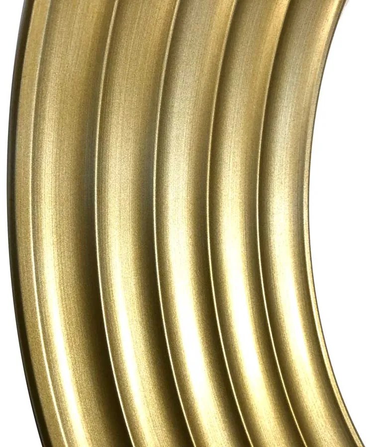 Amadeus Kulaté zrcadlo GALA 90cm Zlatá barva Černa patina