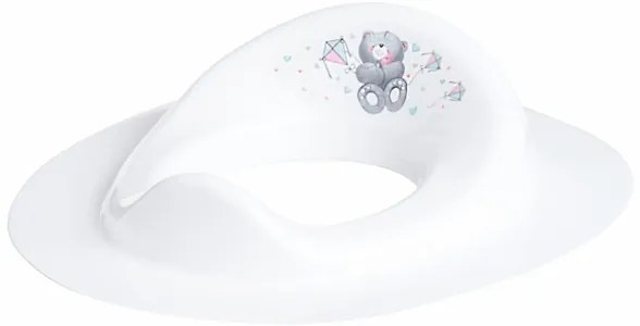 BISK Erga 4 KIDS, dětské WC sedátko Medvídek, bílá, ERG-08322