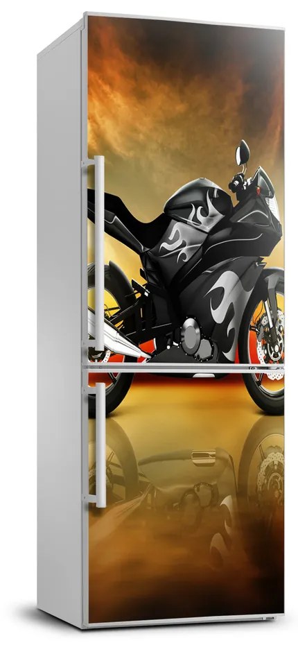 Wallmuralia Samolepící nálepka na ledničku Sport motorka 60x180 cm