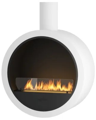 InFire - Závěsný BIO krb pr. 70 cm 3kW bílá