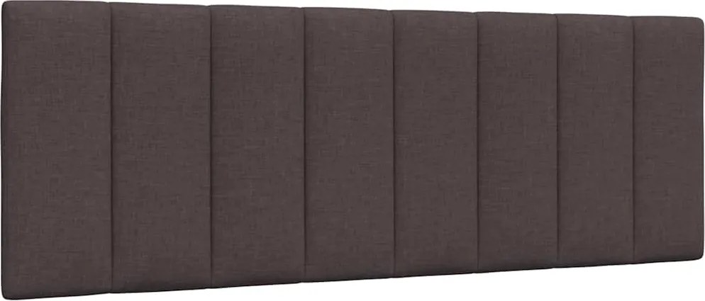 Rám postele bez matrace Hanko tmavě hnědý 140 x 190 cm textil 3310387