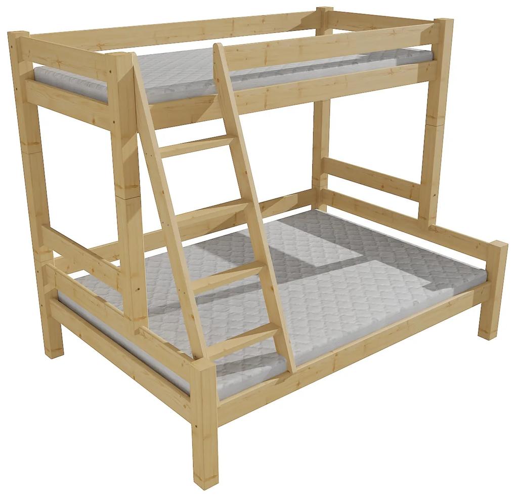 Vomaks Patrová postel s rozšířeným spodním lůžkem 8X8 06A Rozměr: 80/120 x 200 cm, Barva: barva modrá