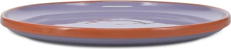Oranžový/fialový talíř z kameniny ø 26 cm Duo – ONA