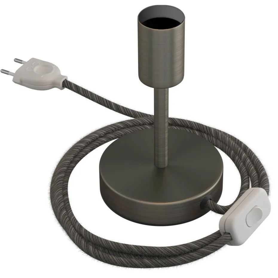 creative cables Kovová stolní lampa Alzaluce Velikost: 5 cm, Barva: Matná černá