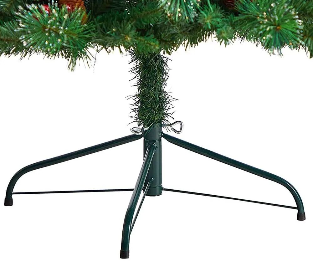 Umělý vánoční stromek s 100 LED diodami, teplý bílý, 120 cm