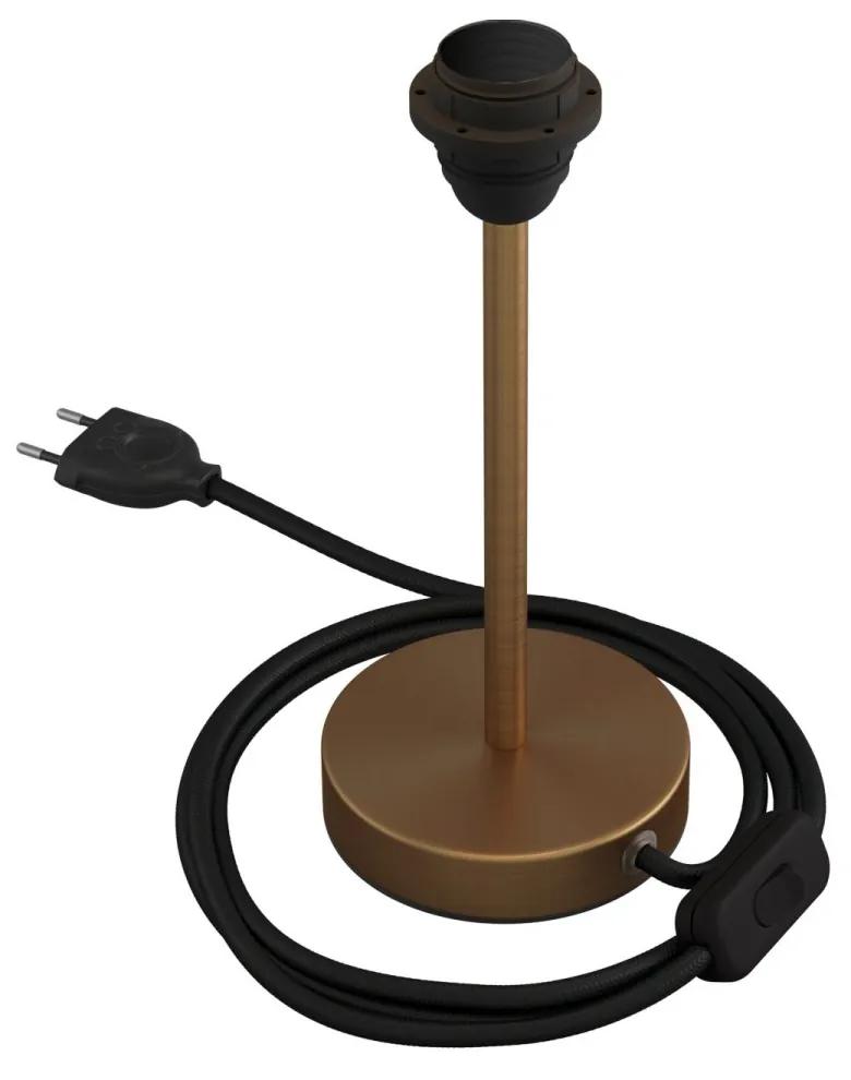 creative cables Kovová stolní lampa Alzaluce pro stínidlo Velikost: 20 cm, Barva: Mosaz