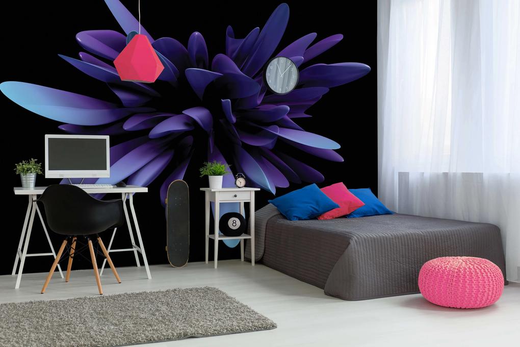 Malvis ® Tapeta Abstraktní tvar květu Vel. (šířka x výška): 360 x 260 cm