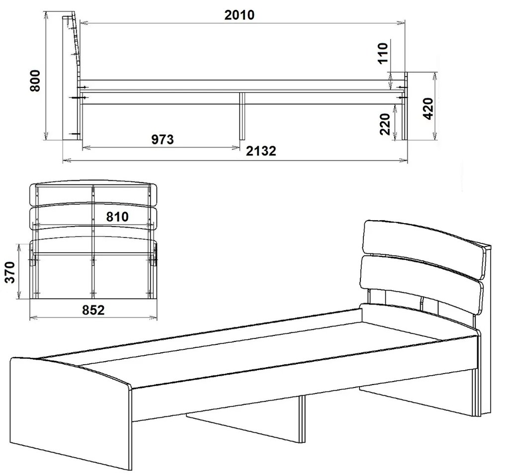 Vomaks Postel MODERN-140 buk