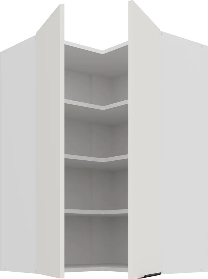 ARIA wh | horní kuchyňská skříňka 60x60 GN-90 2F (90°) rohová s policemi | VYSOKÁ | 60x60 cm | bílá