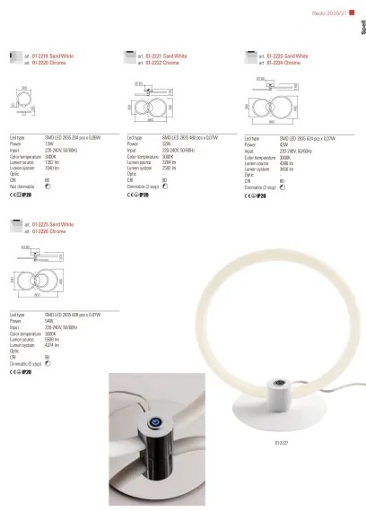 Redo 01-2222 - LED Stmívatelné stropní svítidlo SPELL LED/32W/230V lesklý chrom