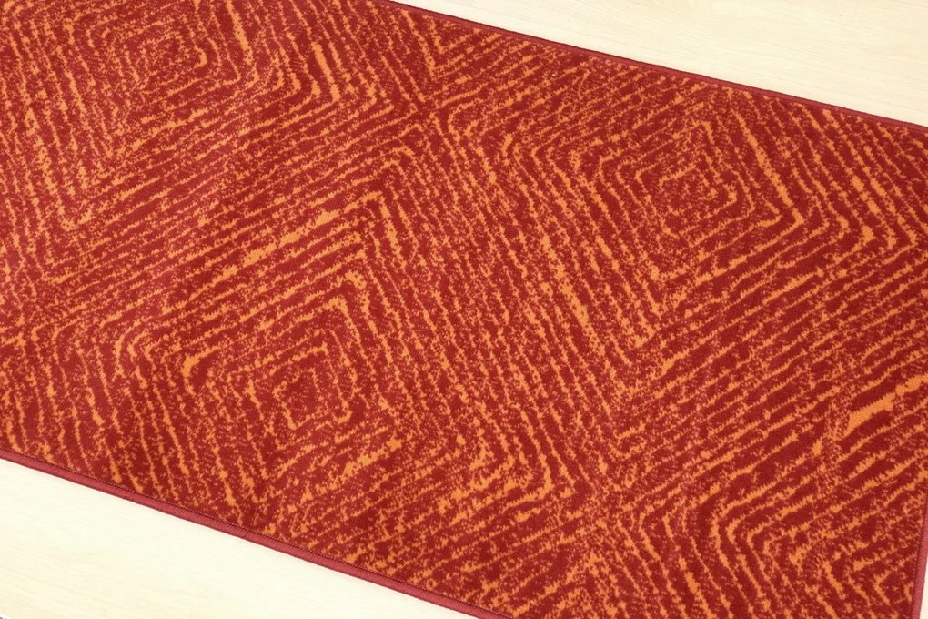 Alfa Carpets, Kusový koberec Ethno terra, 80x150, oranžová, ložnice