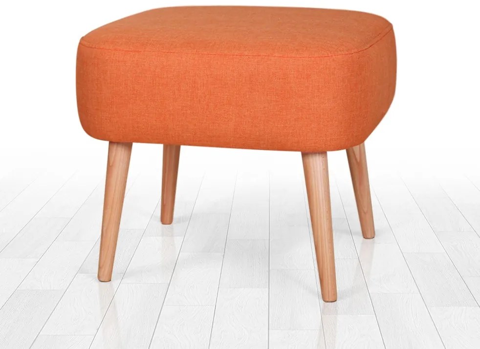 Atelier del Sofa Taburet Parrot - Orange, Oranžová