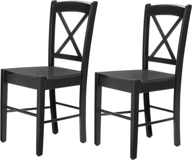 Sada 2 černých židlí Støraa Trento Cross