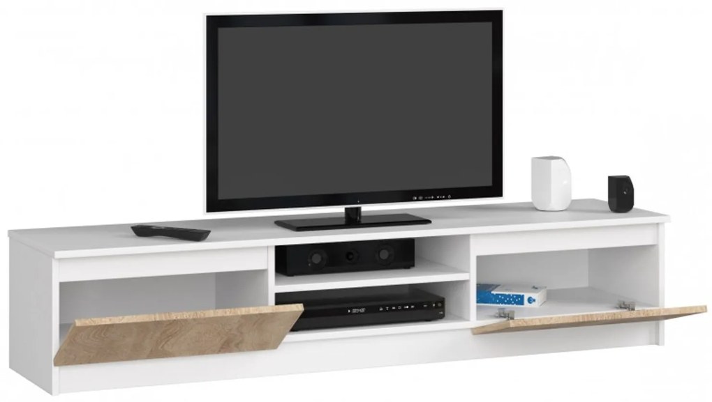 TV stolek RTV 160 bílá/dub sonoma