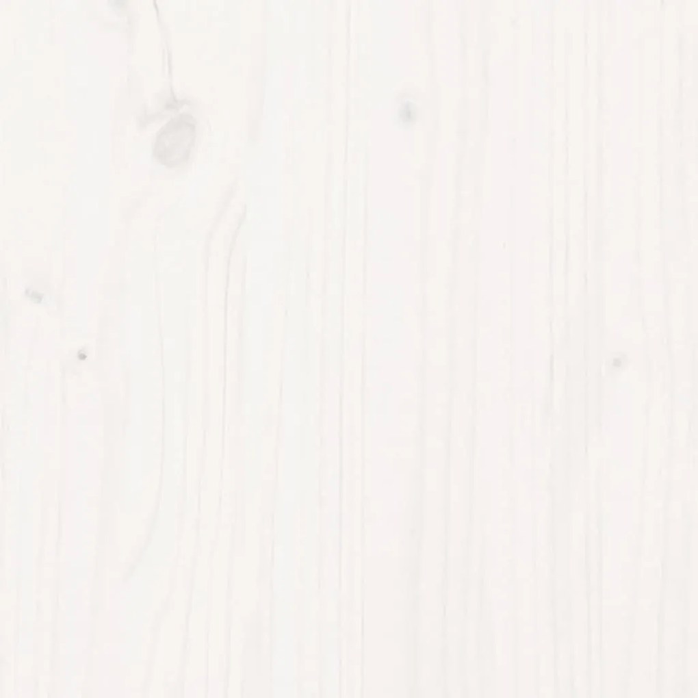 Příborník Lytton - masivní borové dřevo - 111x34x60 cm | bílý