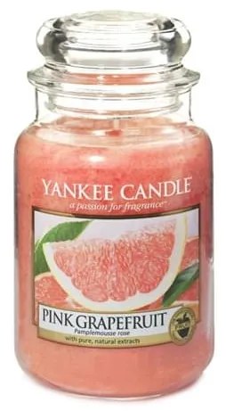 Vonná svíčka Yankee Candle Pink Grapefruit, střední