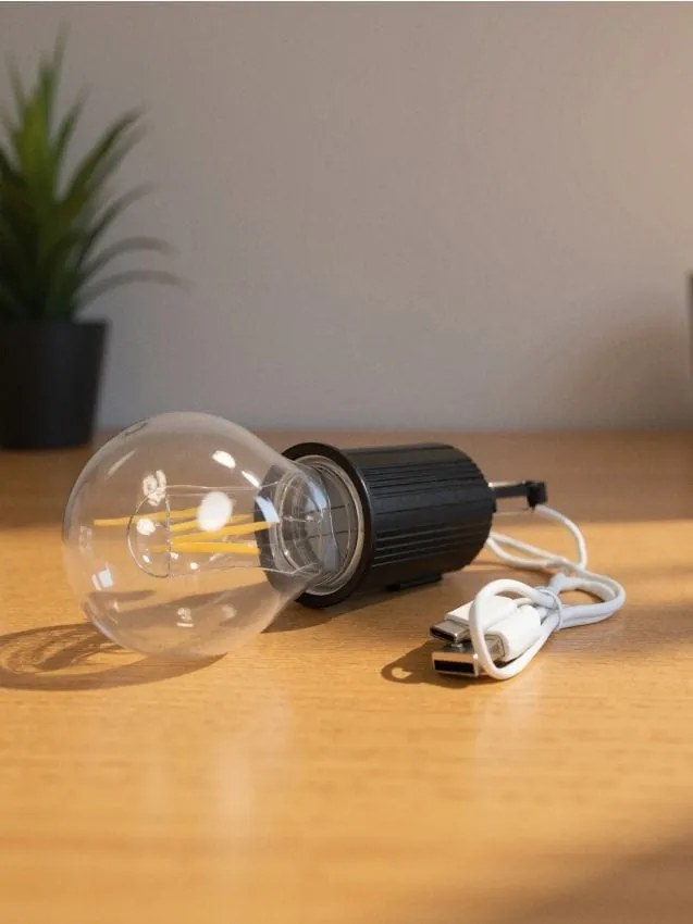 Sinsay - Kempingová lampa s karabinou - šedá