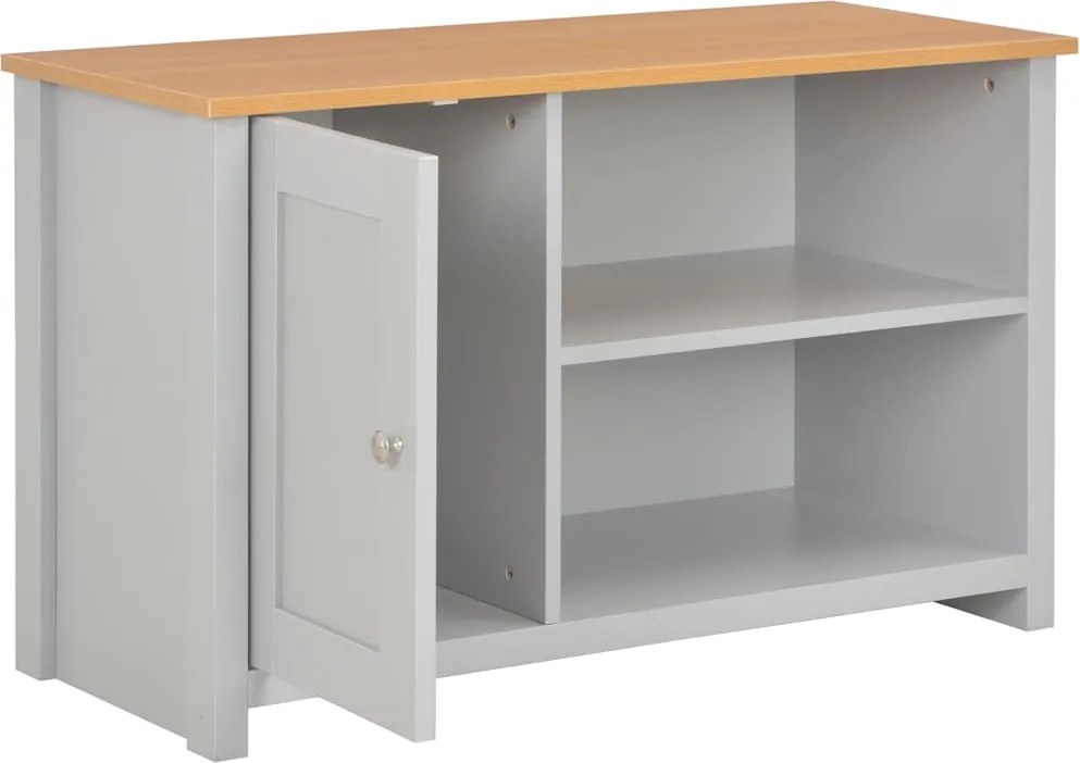 TV stolek šedý 95 x 39 x 58 cm 283739