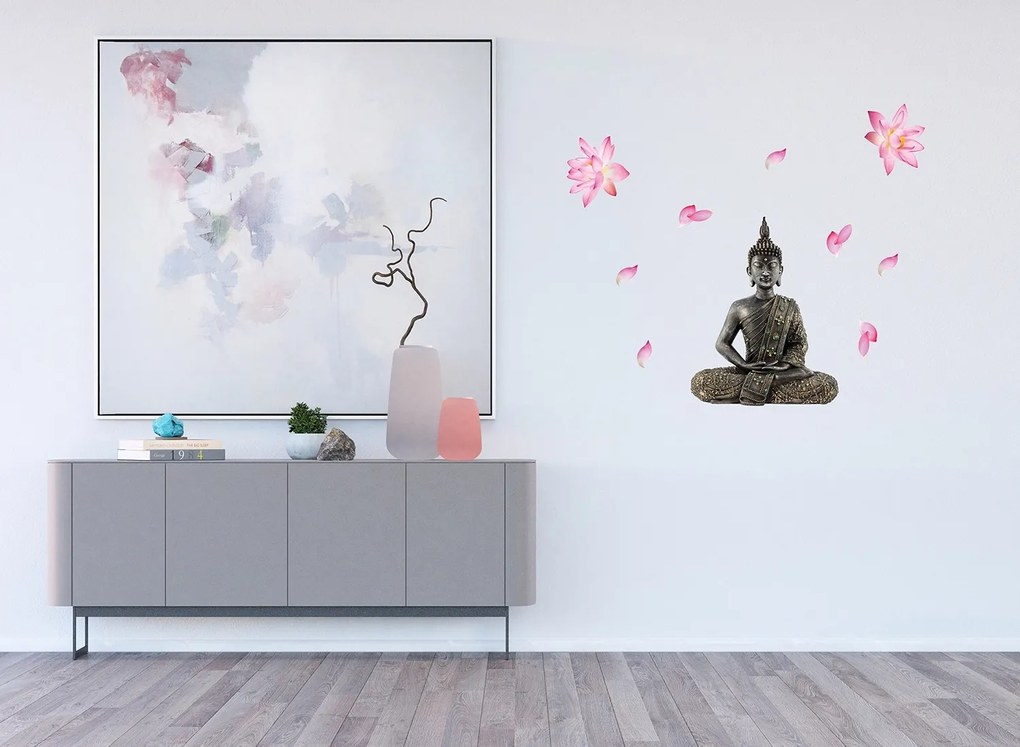 Samolepka na zeď Buddha | 42.5 x 65 cm | DSM3447