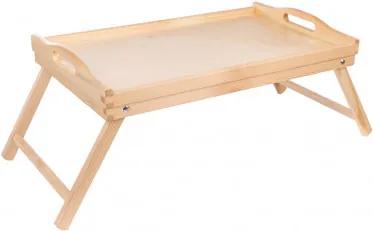 Dřevěný servírovací stolek do postele 50x30 cm  CZ179-L